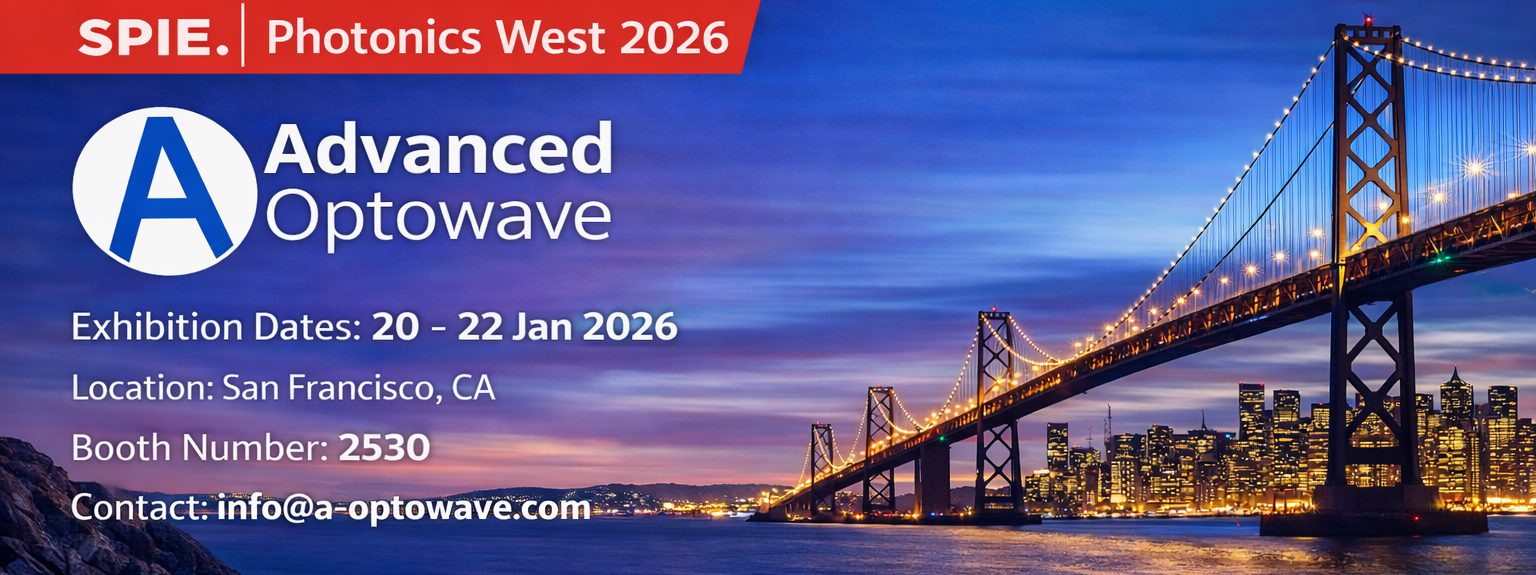 Advanced Optowave to Exhibit at SPIE Photonics West 2026 - Advanced Optowave